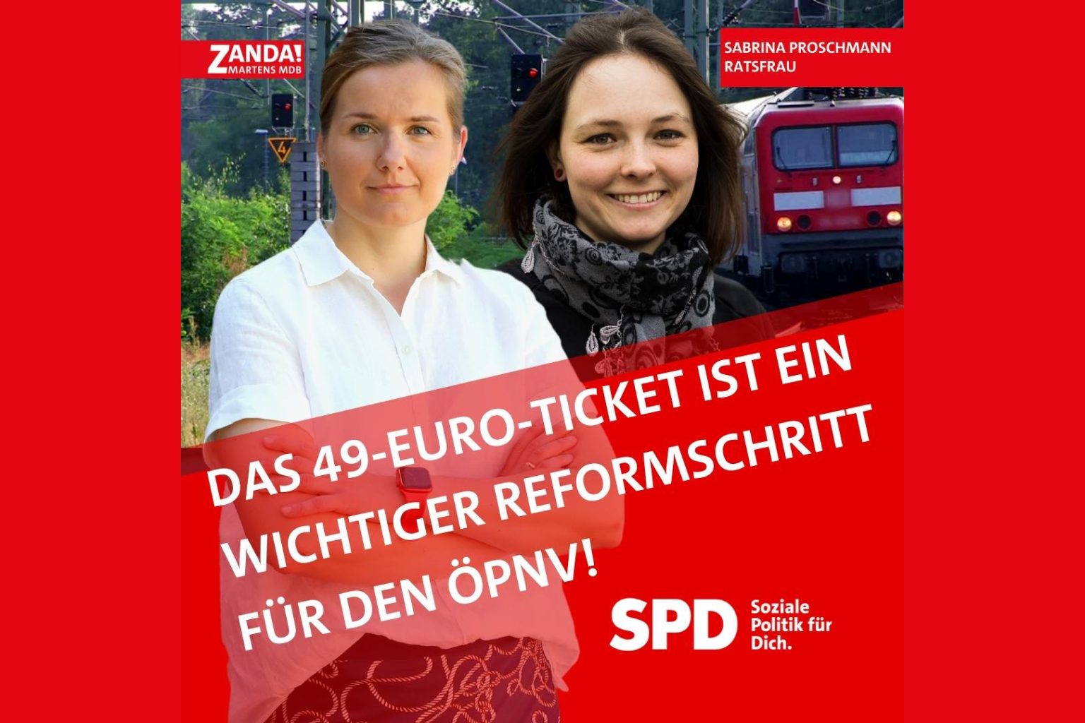 Düsseldorfer SPD-Politikerinnen in Rat und Bund: Das 49-Euro-Ticket ist ...